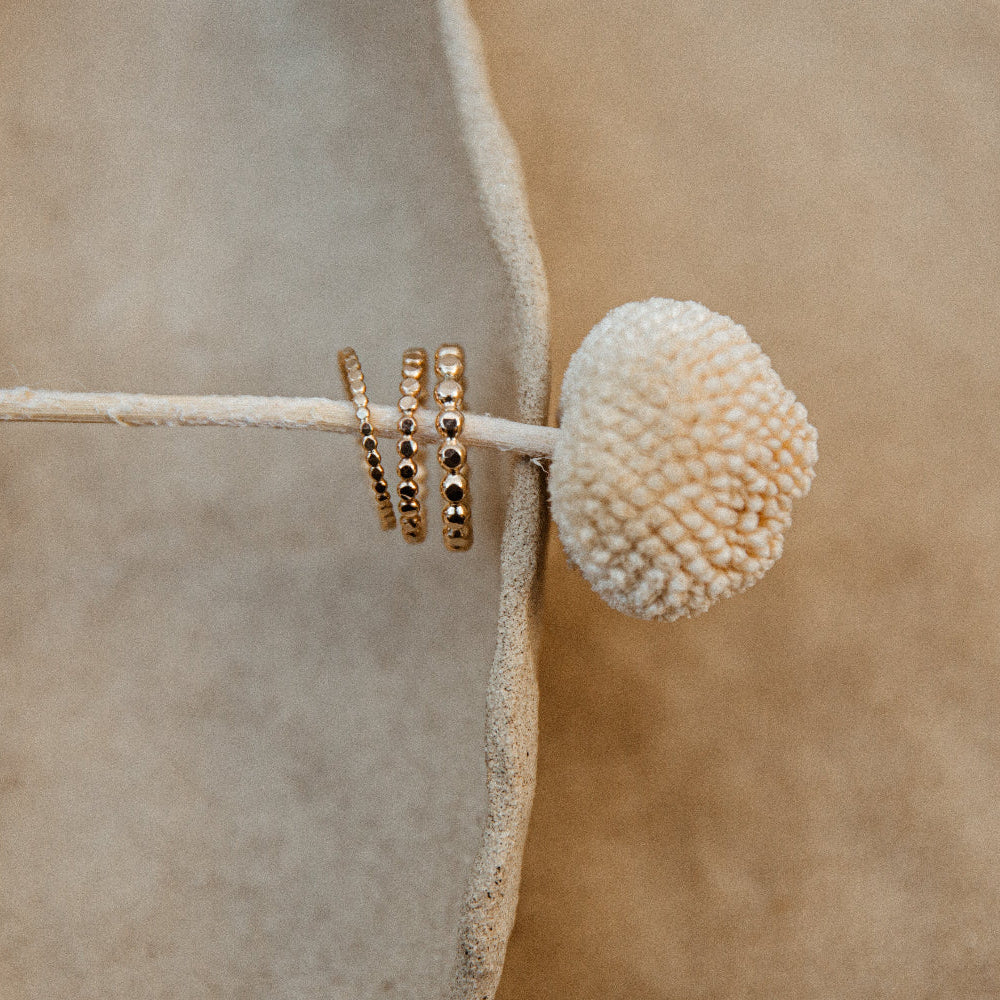 Holly Beaded Ring | Gold-Filled Minimalist Design – Teressa Lane